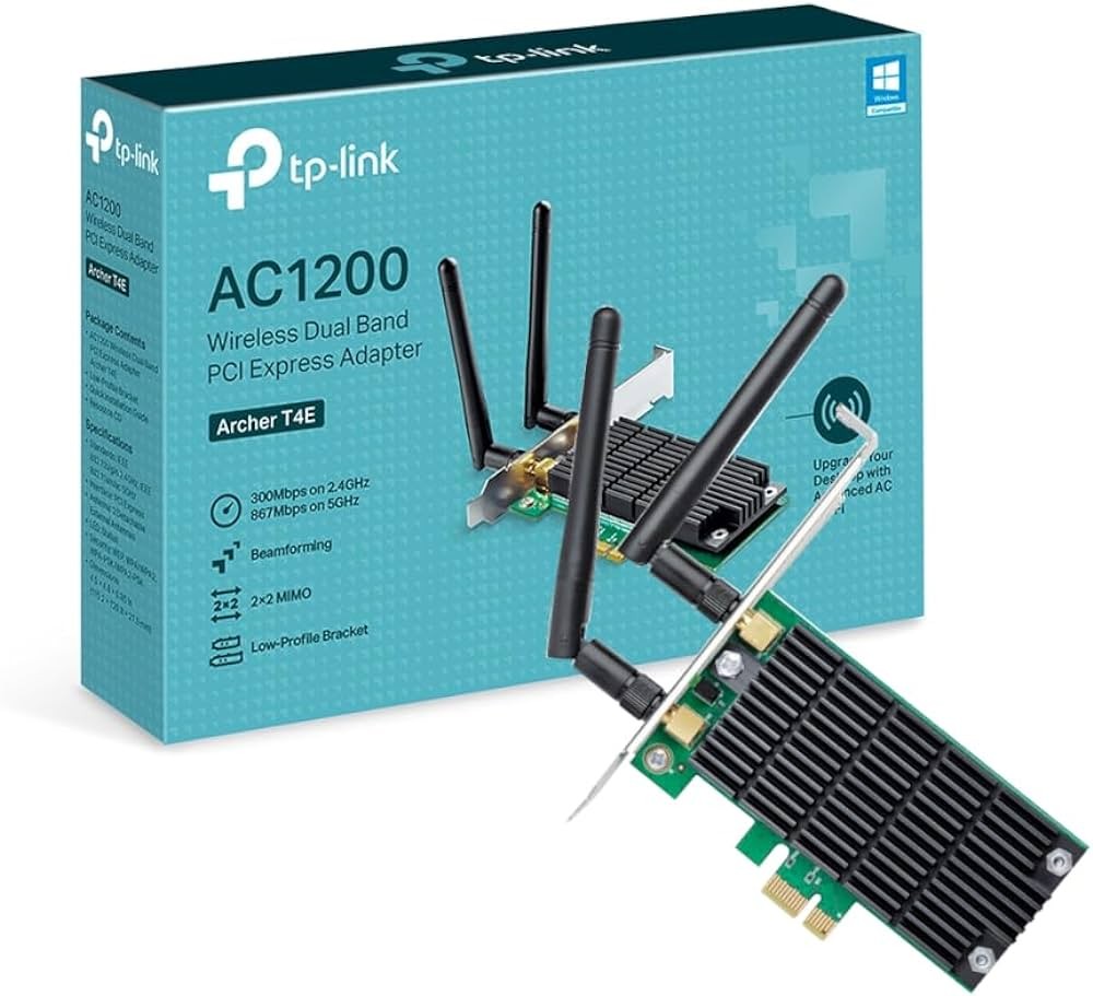 Card mạng không dây PCI Express TP-Link Archer T4E Wireless AC1200Mbps