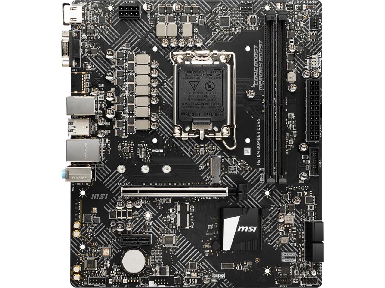 Mainboard SK 1700 v1 MSI H610M BOMBER DDR4 Chính hãng